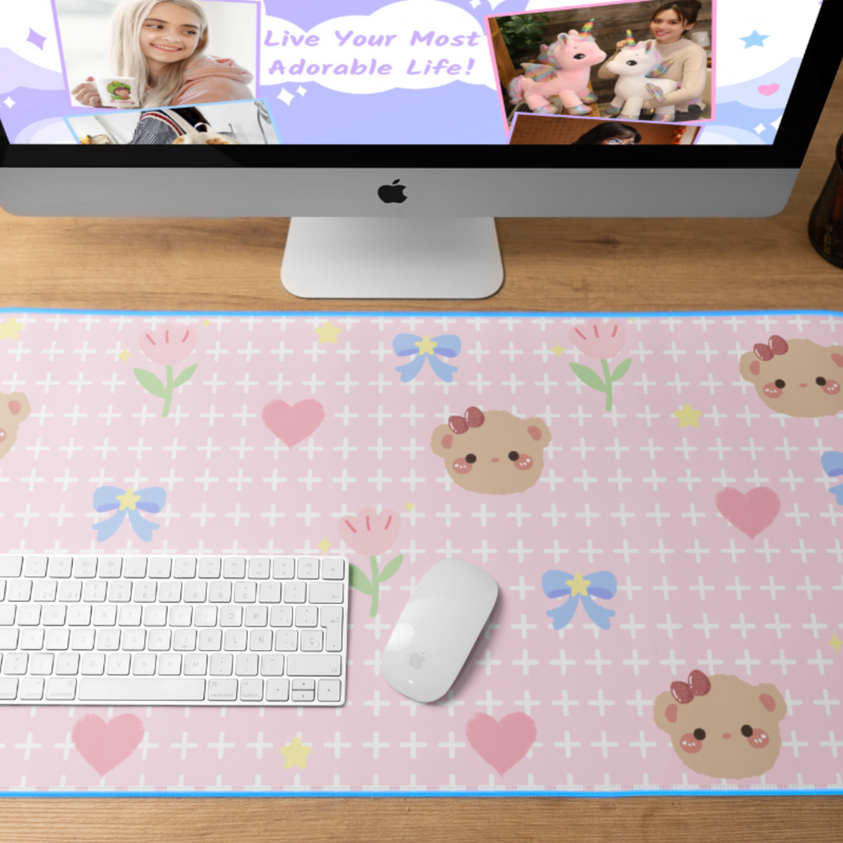 LED Gaming Desk Mats – UwU Vibes