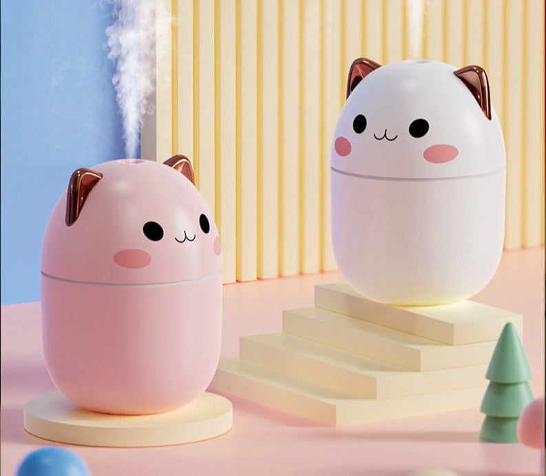 Cute Cat Diffuser Night Light – UwU Vibes